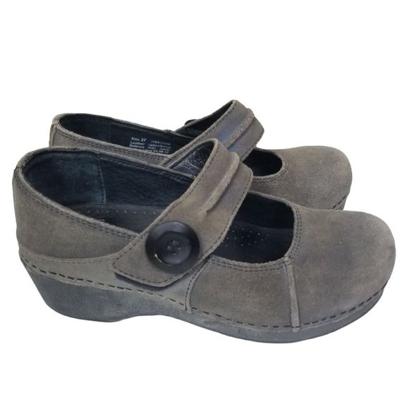 Dansko | Shoes | Dansko Womens 37 Eu 657 Us Gray Suede Leather | Poshmark